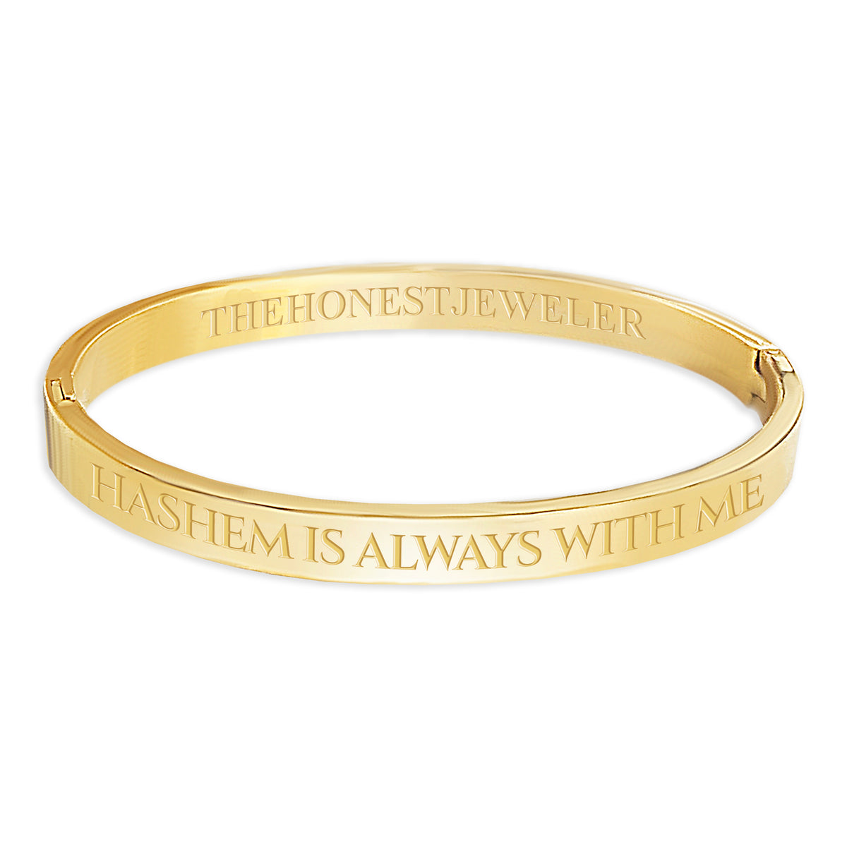 "Hashem Is Always With Me" Bangle – The Honest Jeweler